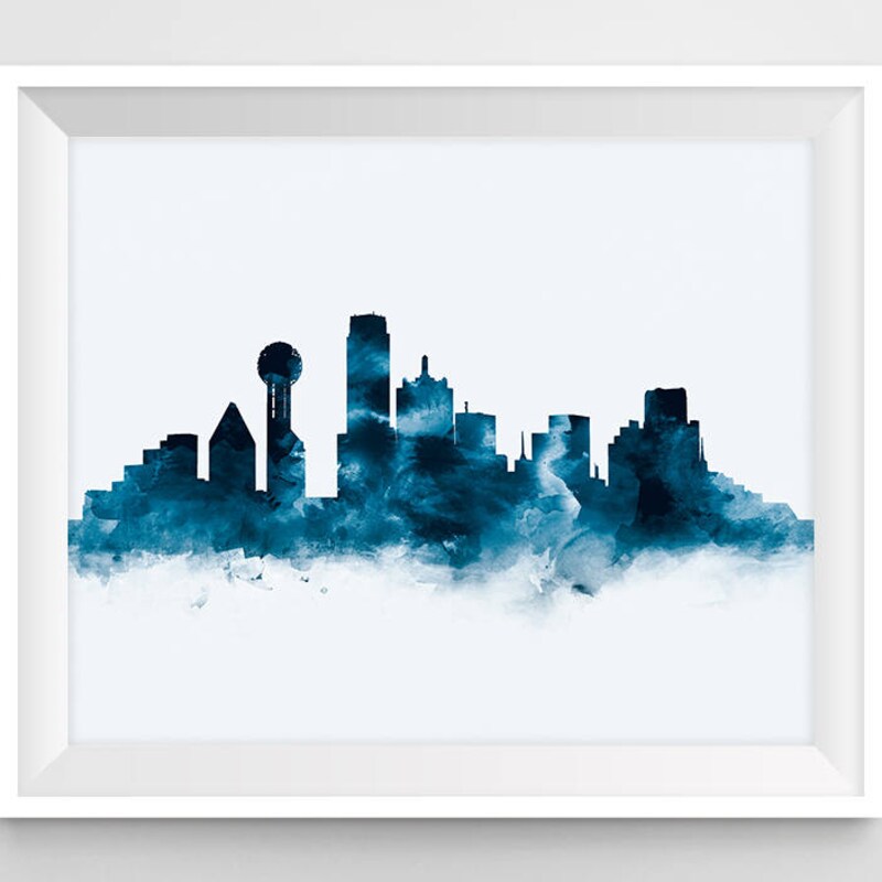 Dallas Skyline - Etsy