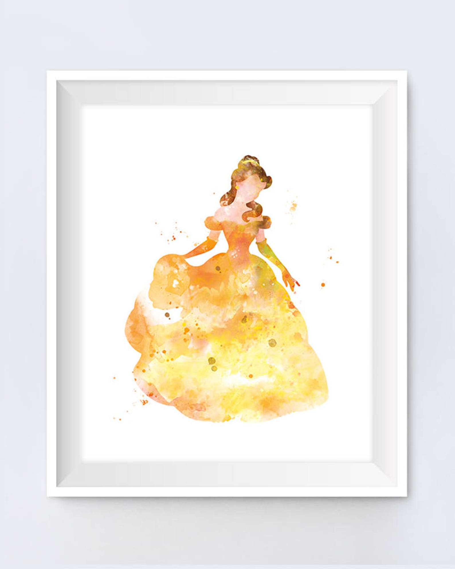 Belle Print Belle Watercolor Art Beauty and the Beast Poster Nursery ...