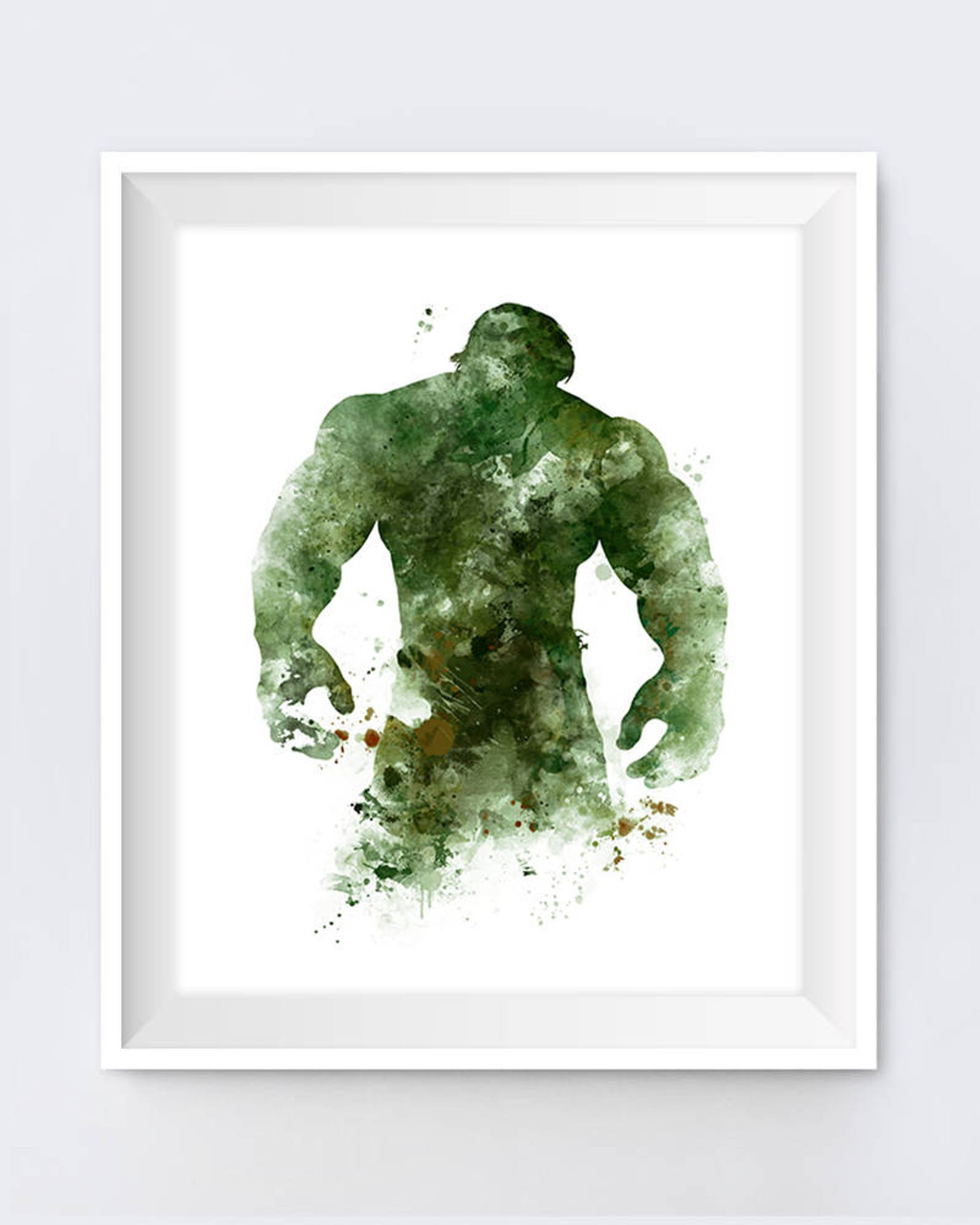 Hulk Print Hulk Poster Art Print Superhero Avengers | Etsy