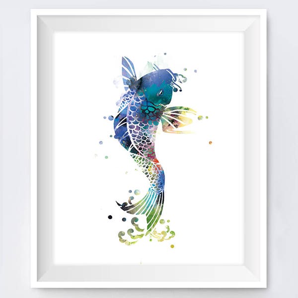 Koi Fish Print - Etsy
