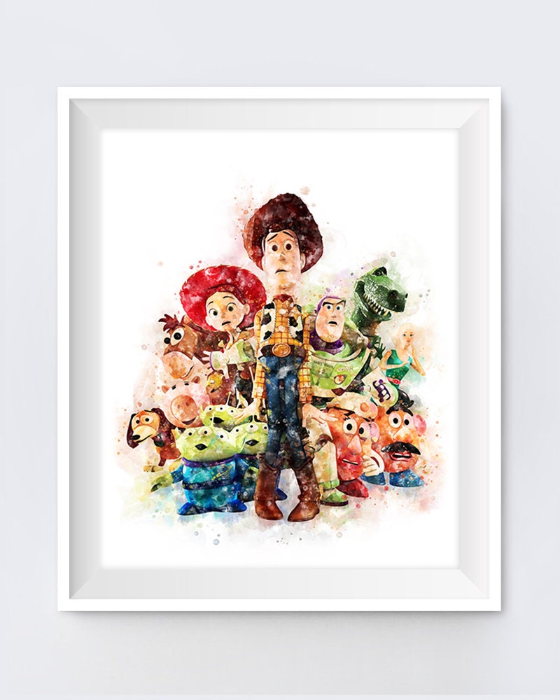 Toy Story Print Woody and Buzz Toy Story Poster Disney Art | Etsy