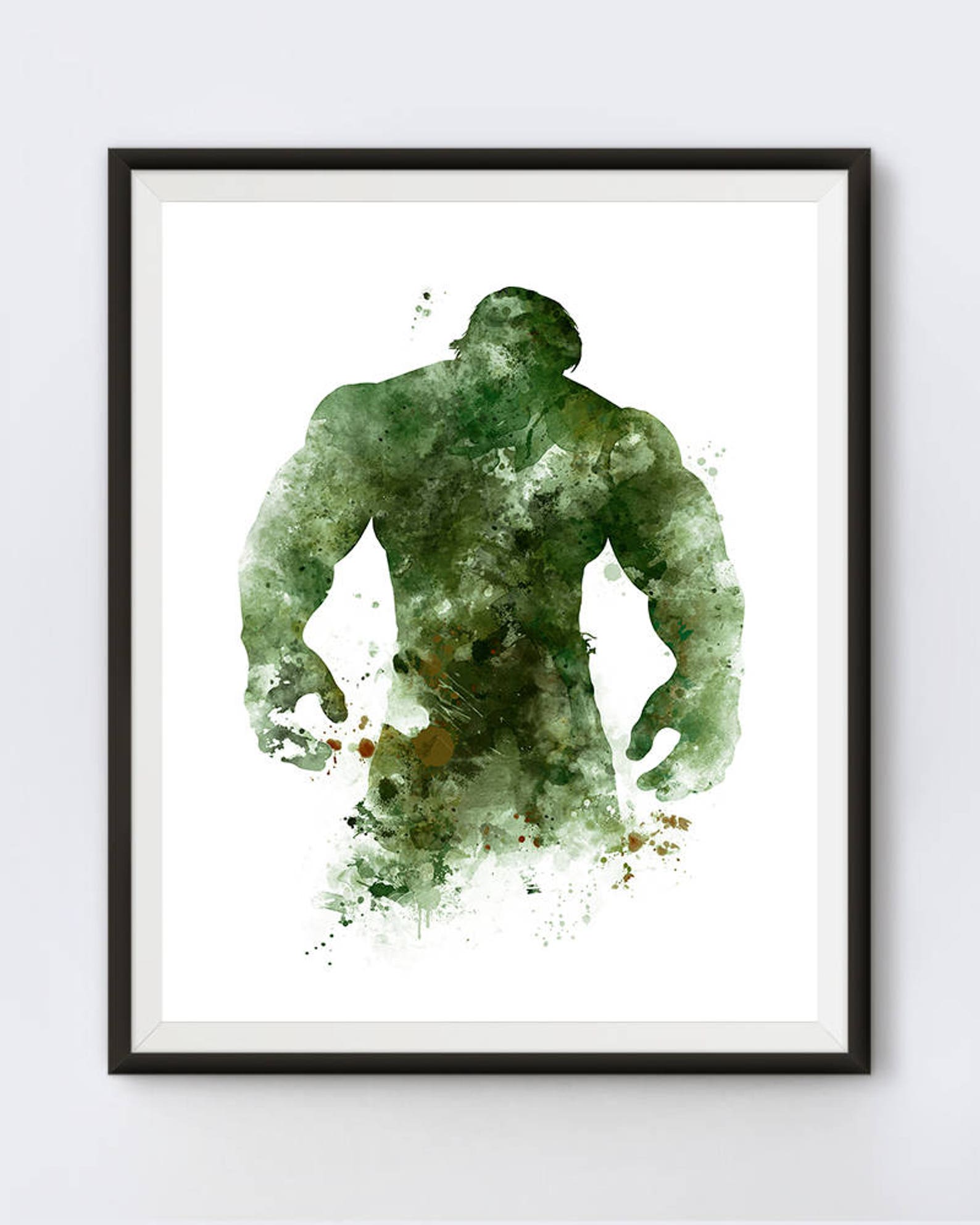 Hulk Print Hulk Poster Art Print Superhero Avengers | Etsy