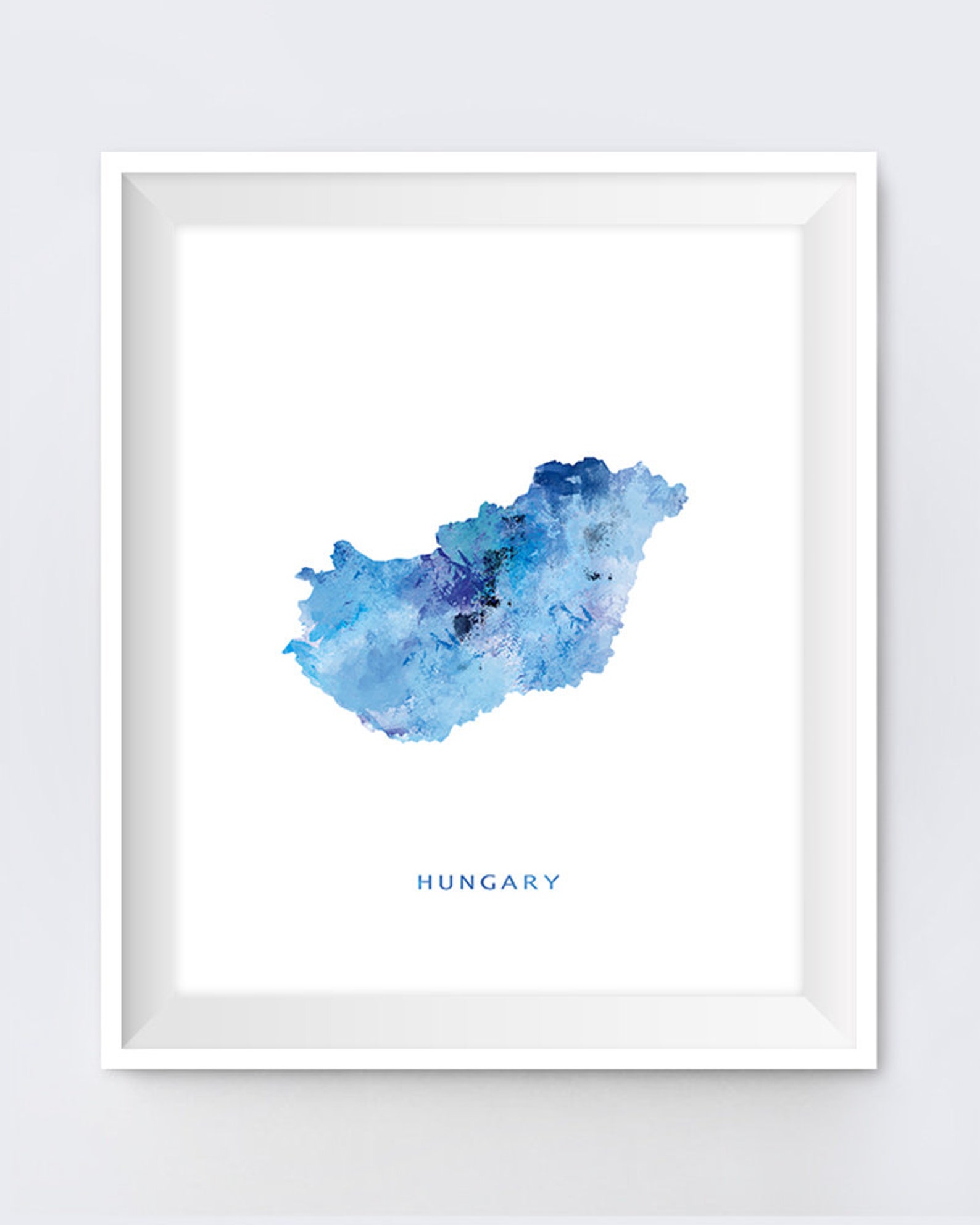 Hungary Map Budapest Print Hungary Poster Travel Poster | Etsy