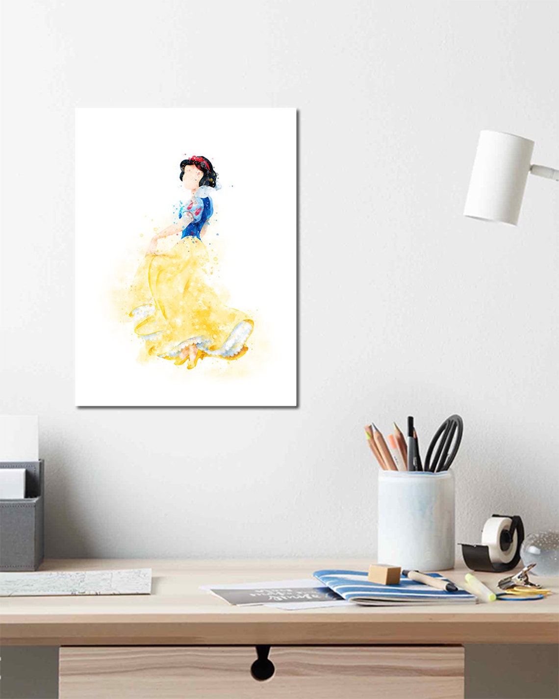 Snow White Print Watercolor Princess Poster Disney Snow White - Etsy