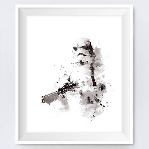R2D2 Watercolor Art Print R2D2 Poster Star Wars Print Movie - Etsy