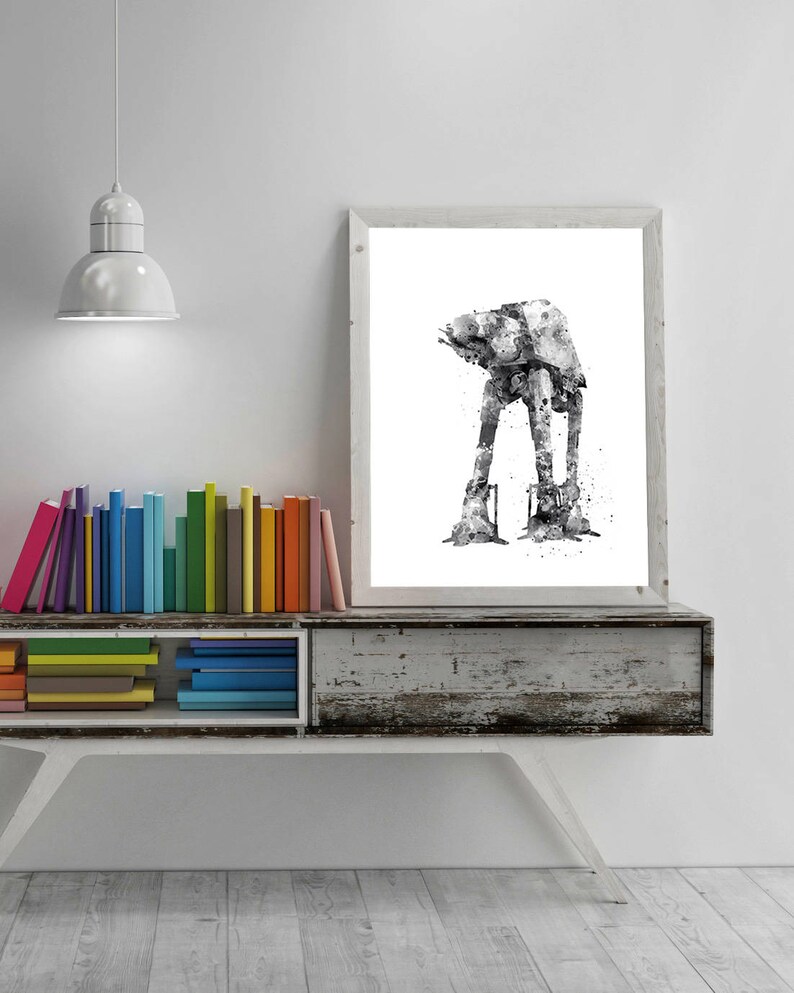 At-at Walker At-at Poster Black and White Printable Star Wars Art Star ...