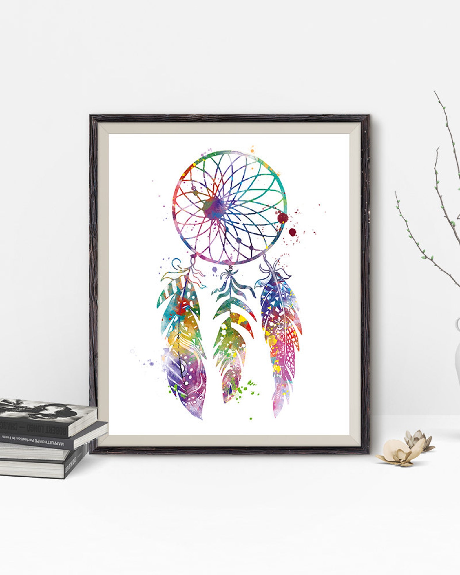 Dream Catcher Dream Catcher Art Print Painting Dream Wall - Etsy