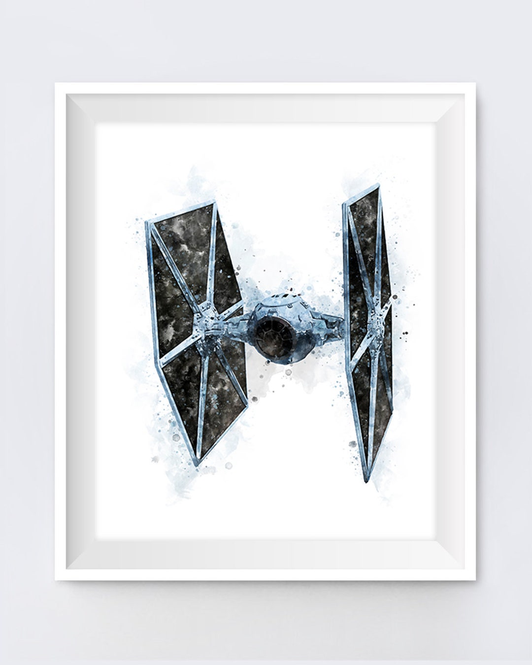 TIE Fighter Print Star Wars Poster Watercolor Art Print Tie Fighter ...