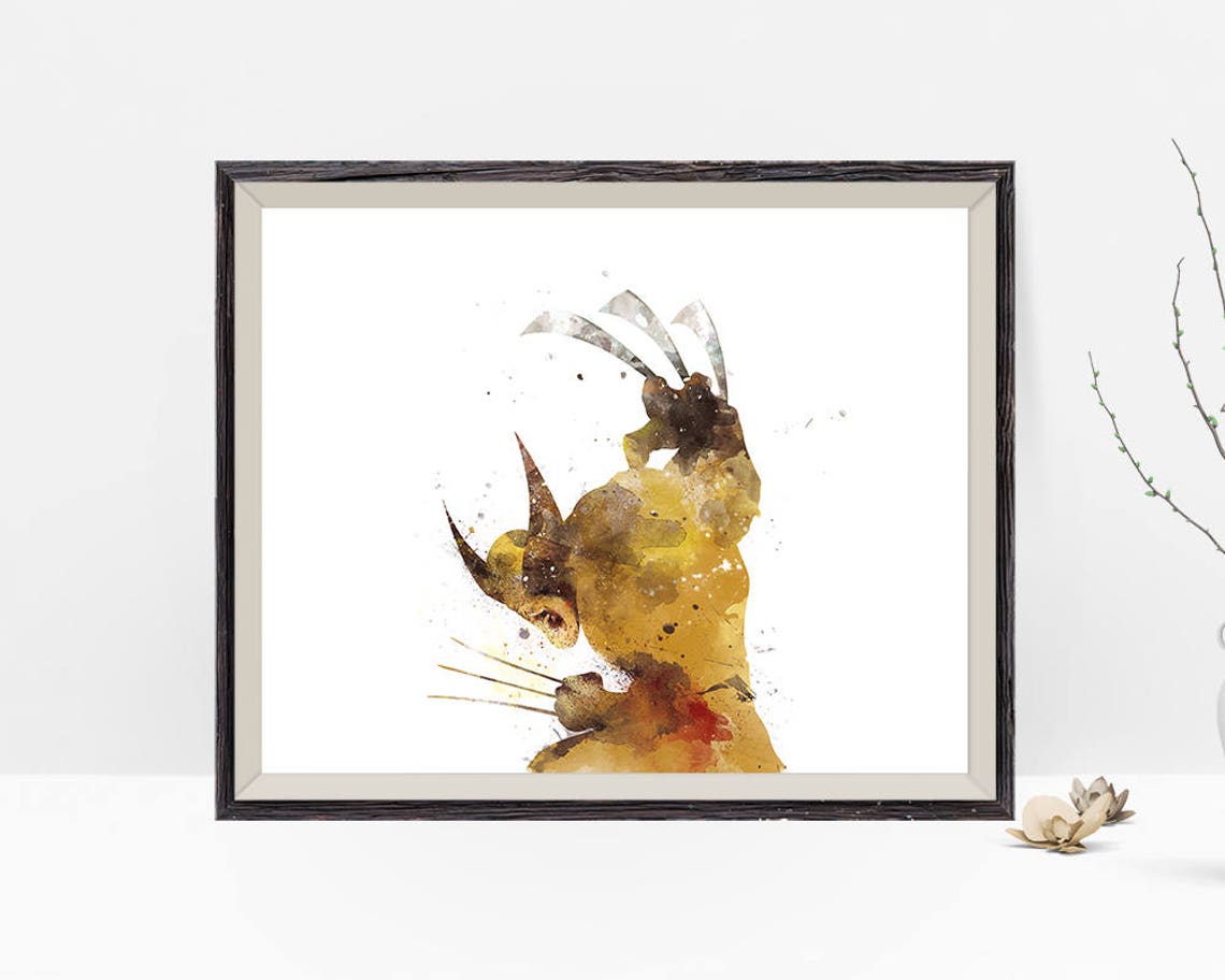 Wolverine Art Print Superhero Prints X-men Poster Logan Marvel - Etsy