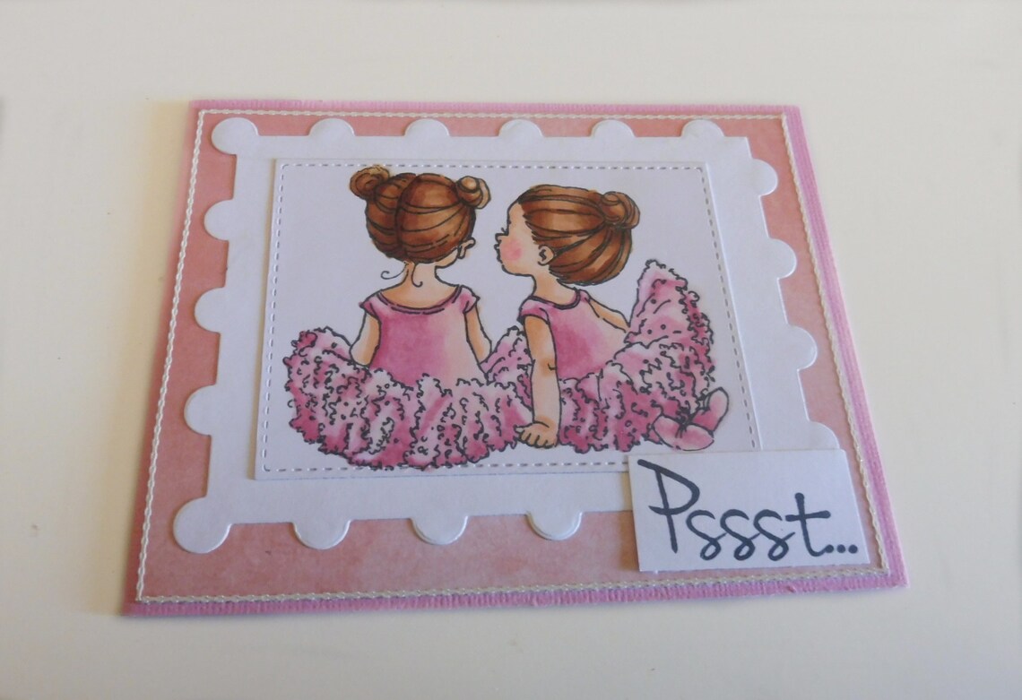 Ballet Card Opera Dancers Blank Double Greeting Card - Etsy