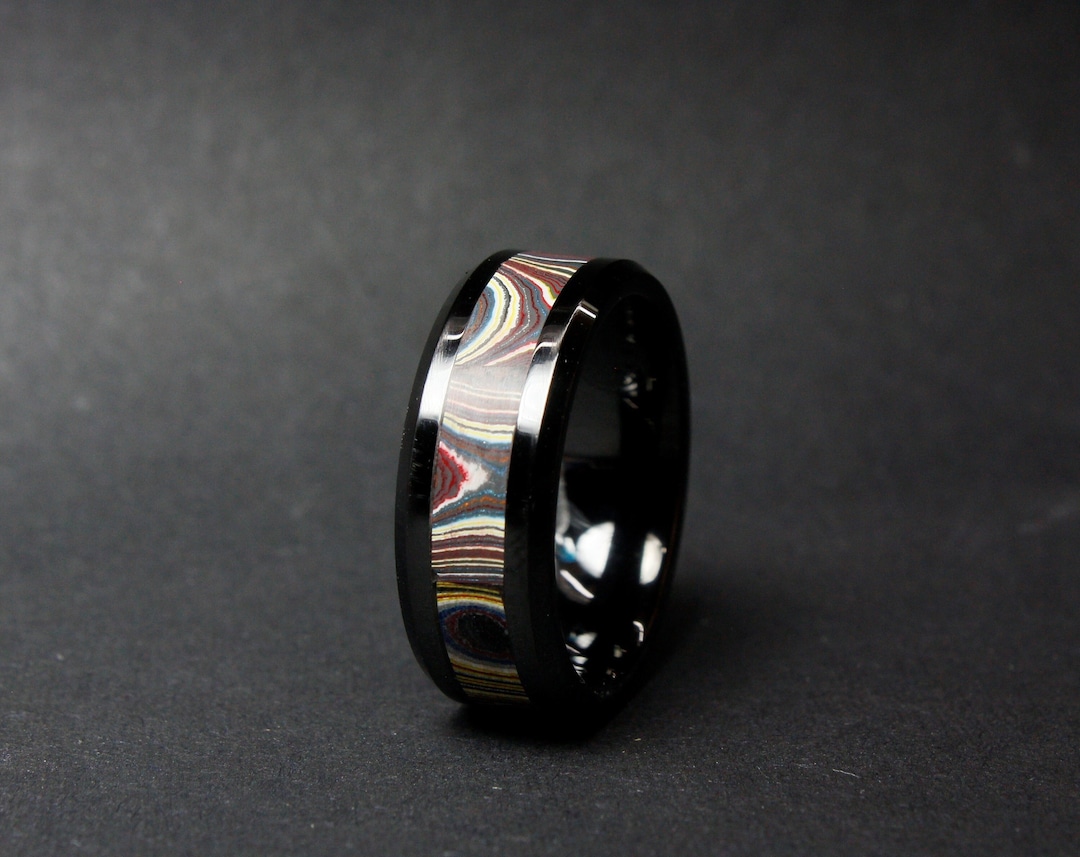 Corvette Fordite Ceramic Ring - Etsy