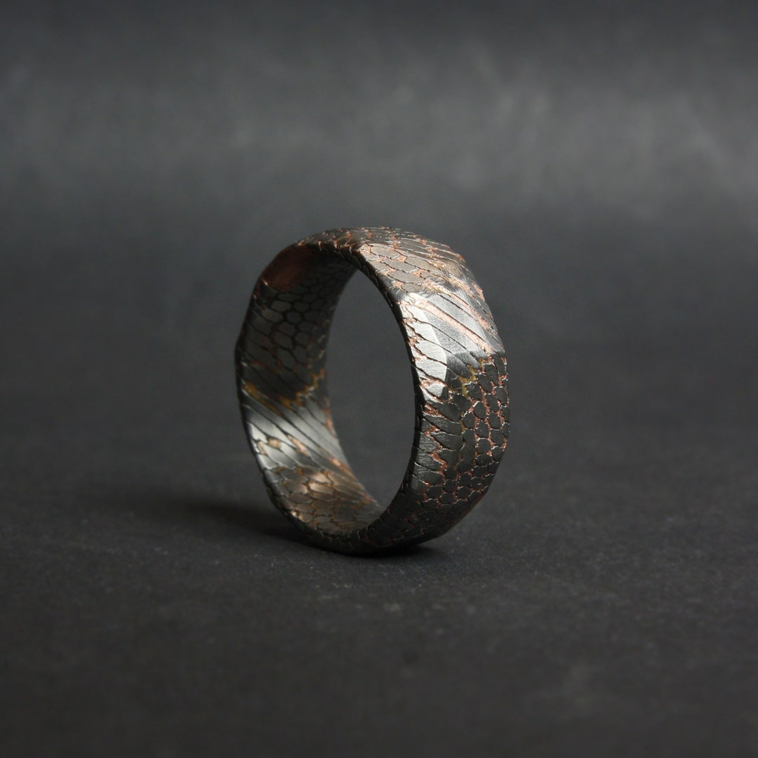 Faceted Deep Etched Superconductor Ring - Etsy