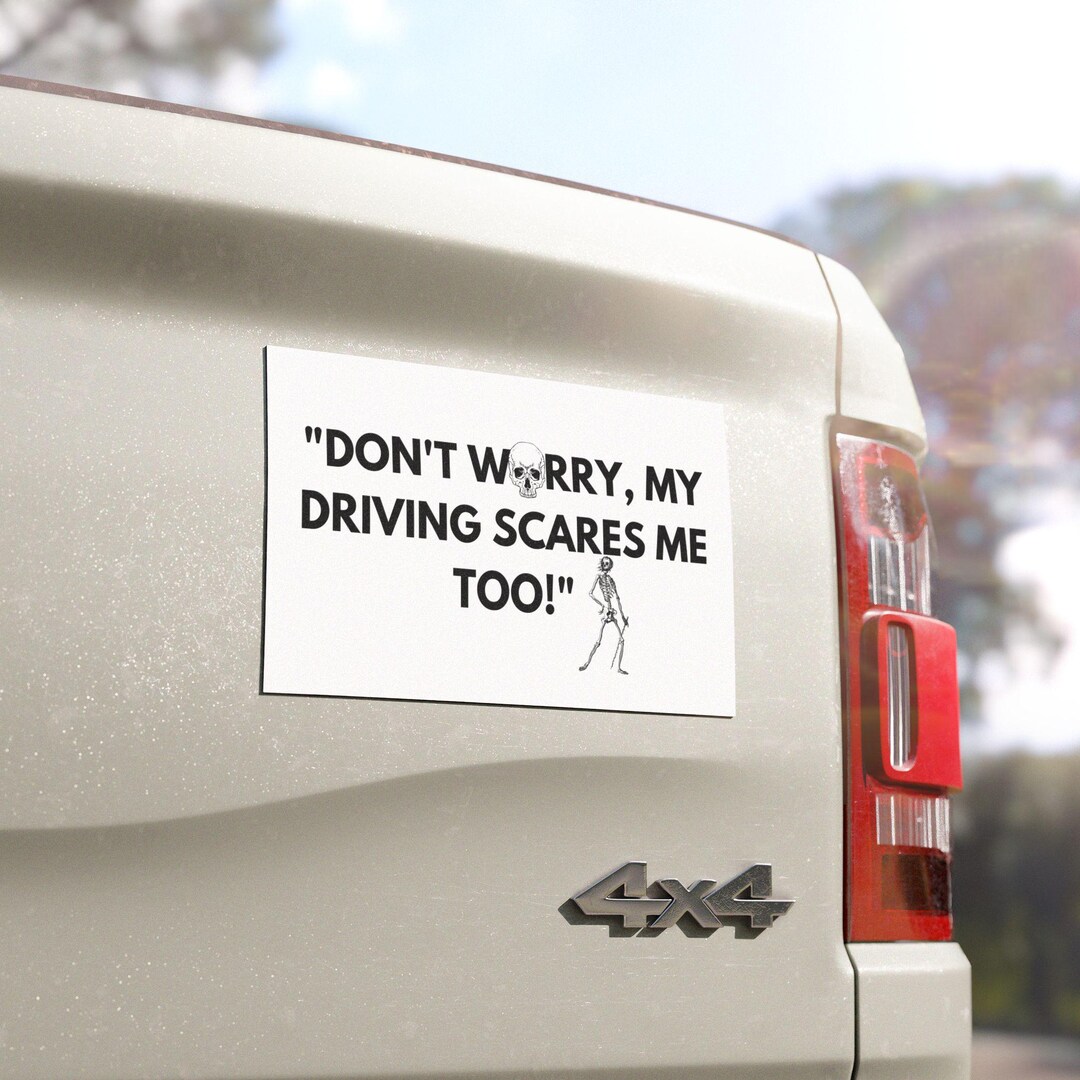 Funny Car Magnet - Humorous Vehicle Decal, Hilarious Fridge Magnet ...