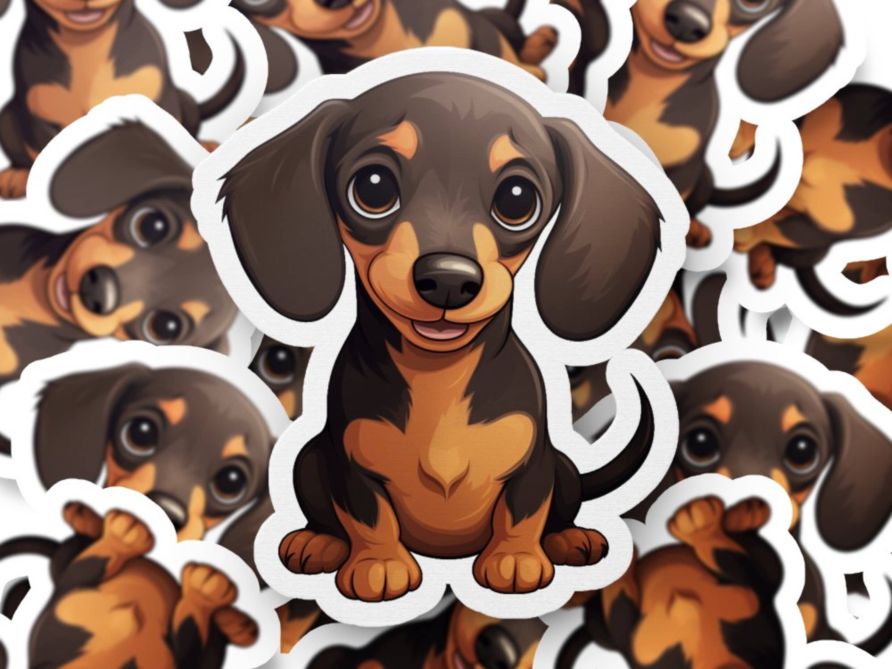 34 Cute Happy Kawaii Dog Stickers Bundle Cute Dog Decals Printable Dog ...