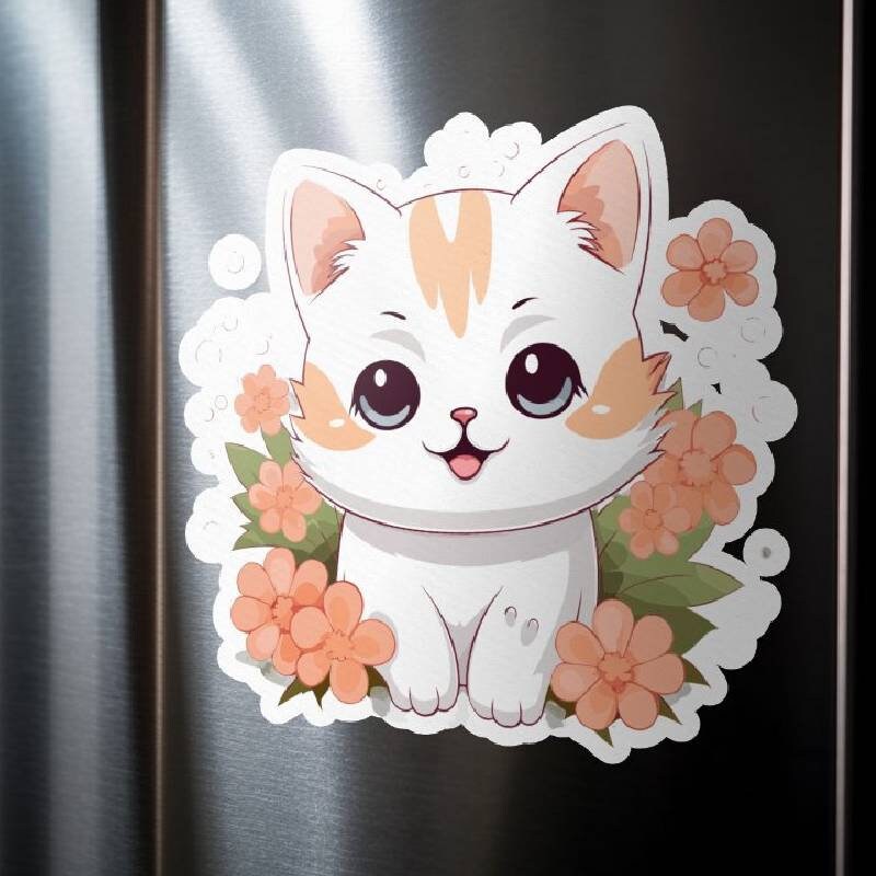 Cute Kawaii Cat Stickers, Printable PNG SVG Bundle (digital Download ...