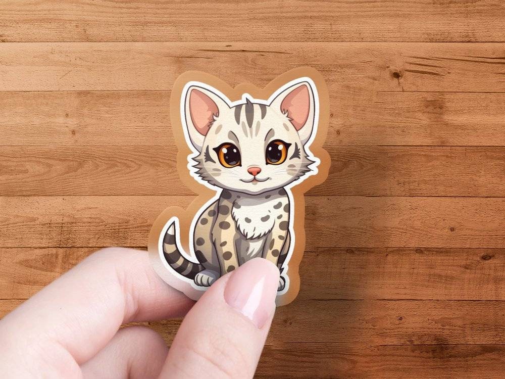 Cute Kawaii Cat Stickers, PNG SVG Clipart Bundle (digital Download) - Etsy