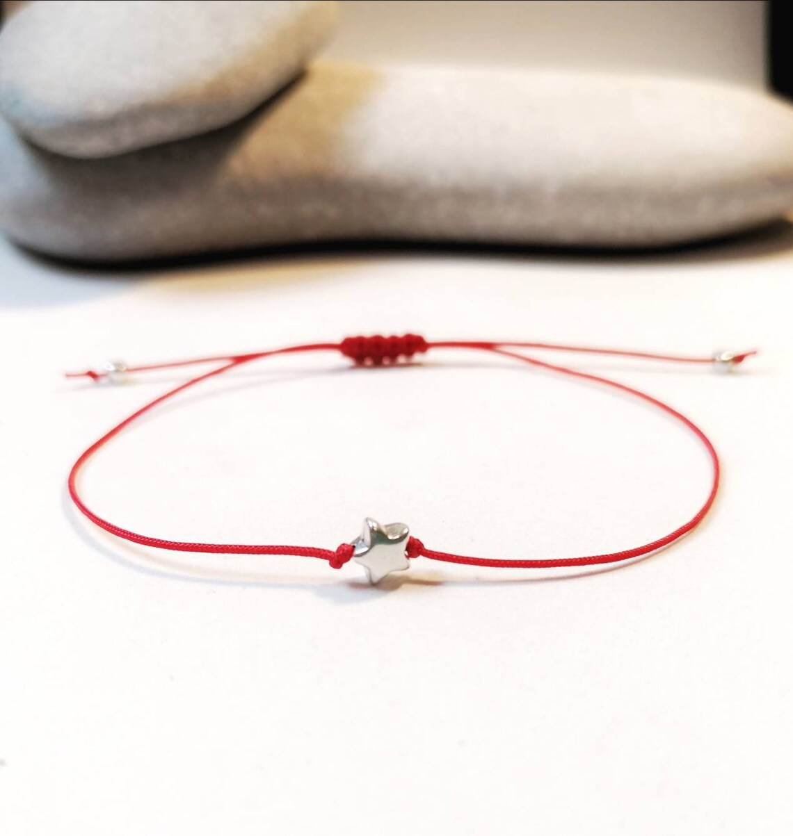 Star Charm Bracelet Red String Bracelet Friendship Bracelet - Etsy