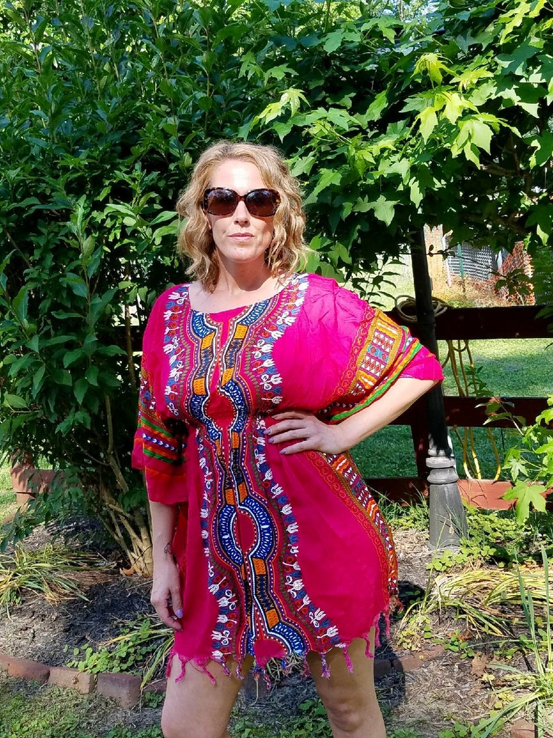 Dashiki style one-size dresses available in several colors | Etsy