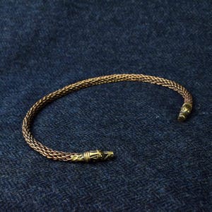 Bronze Viking Dragon Head Torc - Etsy UK