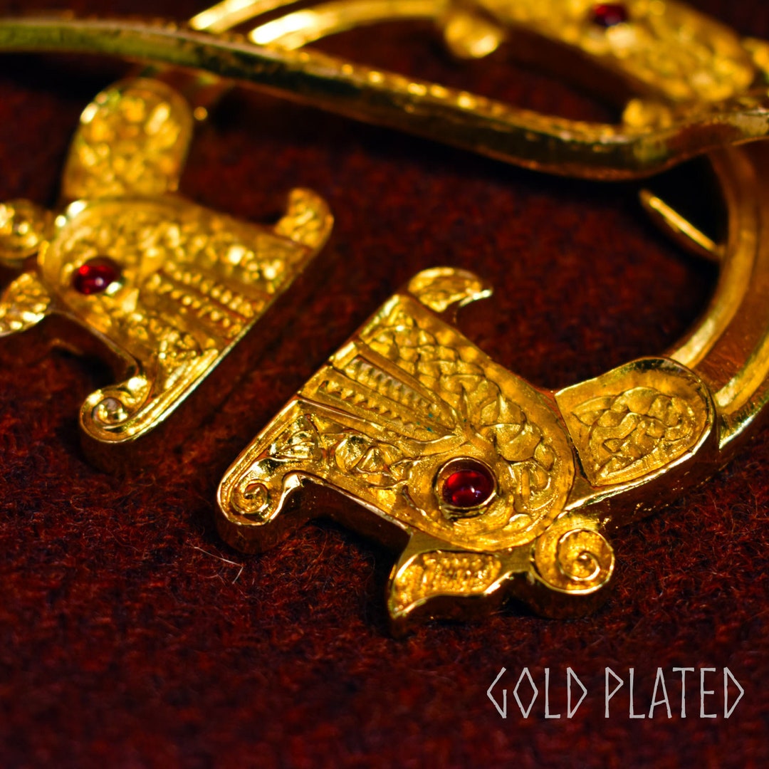 Gold Plated Viking Pictish Penanular Brooch 1 ABR007 GP - Etsy Australia