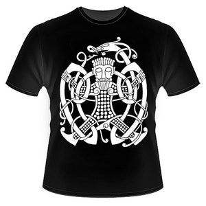 Viking Pagan Norse Loki Bound Knotwork T-shirt - Designed & Printed in ...