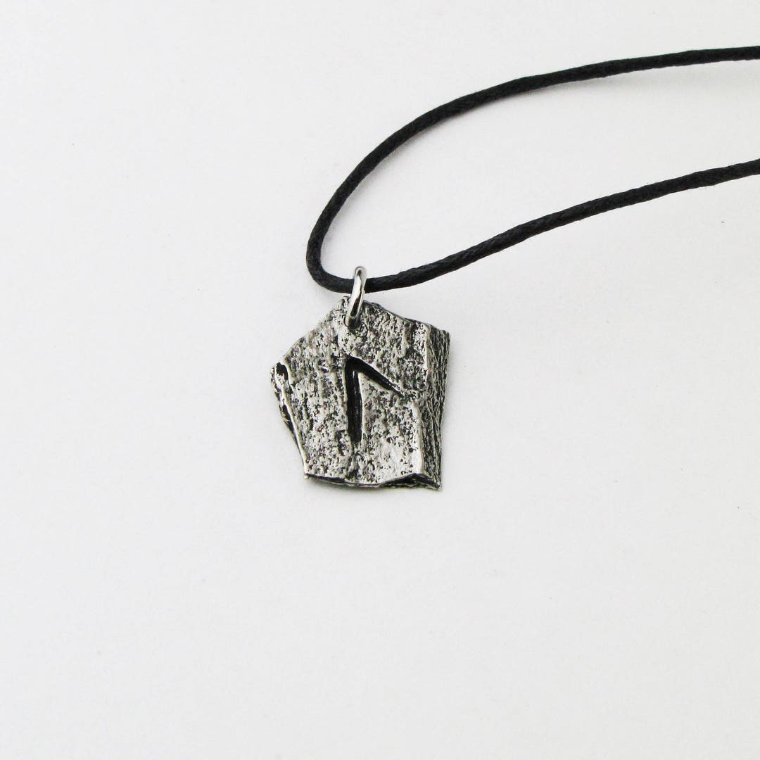 Laguz Viking Rune Letter L Runic Pendant - Etsy