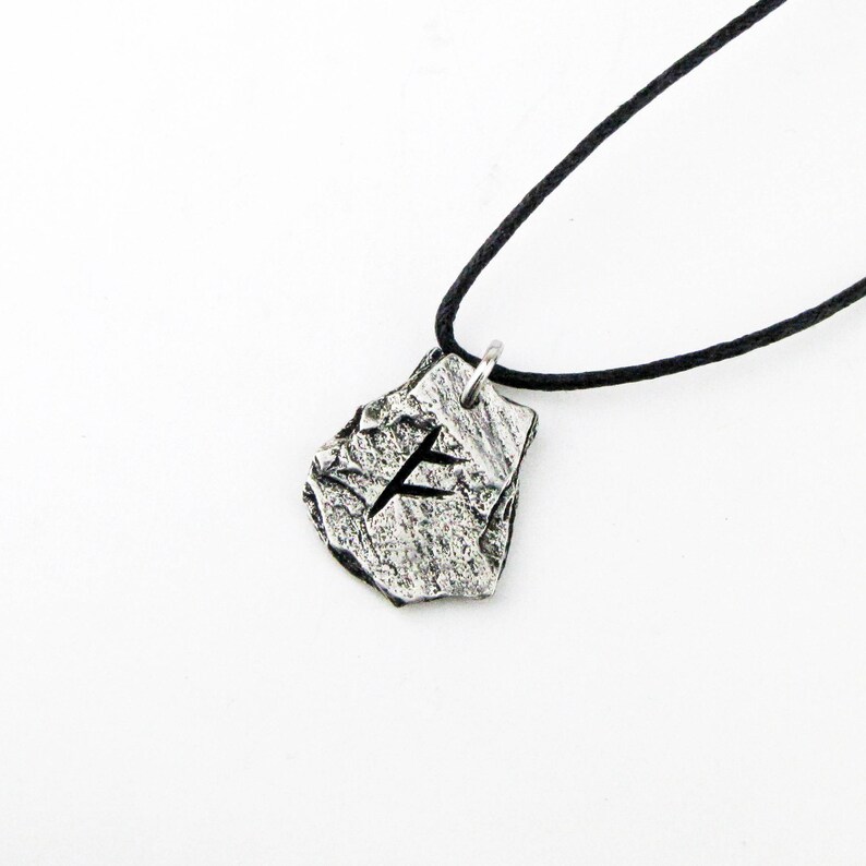 Fehu Viking Rune Letter F Runic Pendant - Etsy