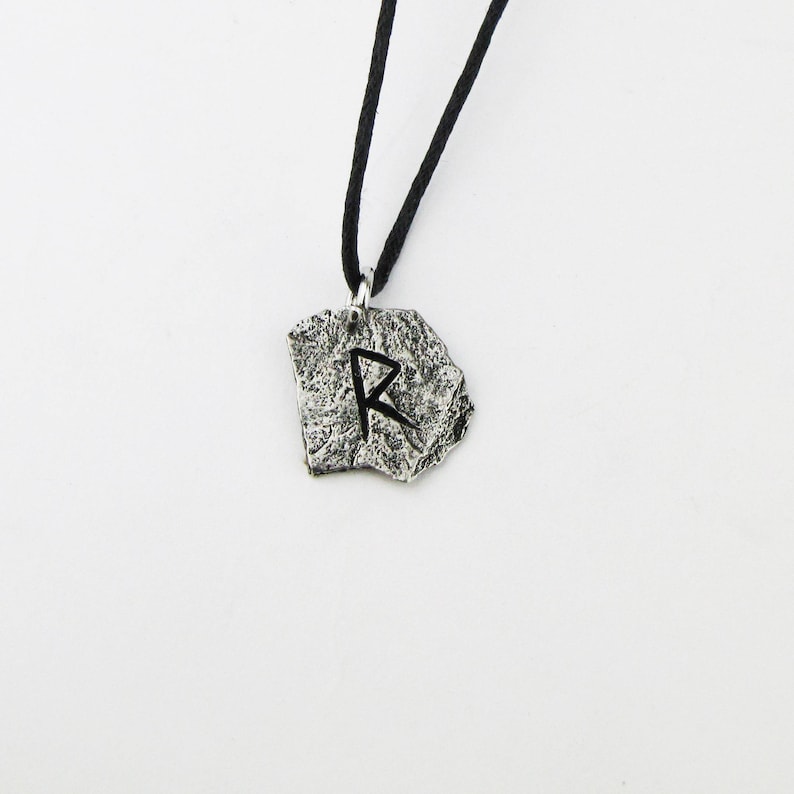 Raido Viking Rune Letter R Runic Pendant - Etsy