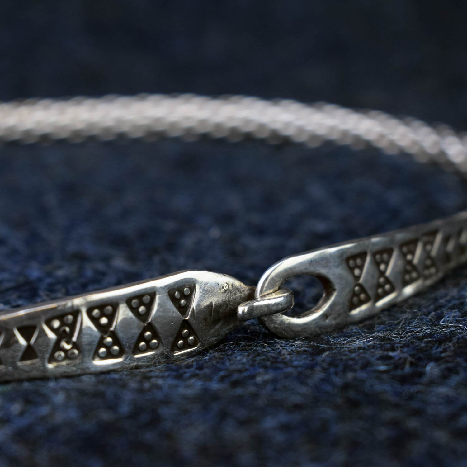 Sterling Silver Replica Viking Neck Ring/torc | Etsy