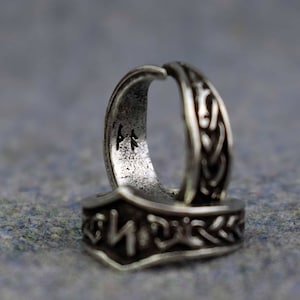 Sowilo Viking Rune Letter S Runic Ring - Adjustable - Etsy UK