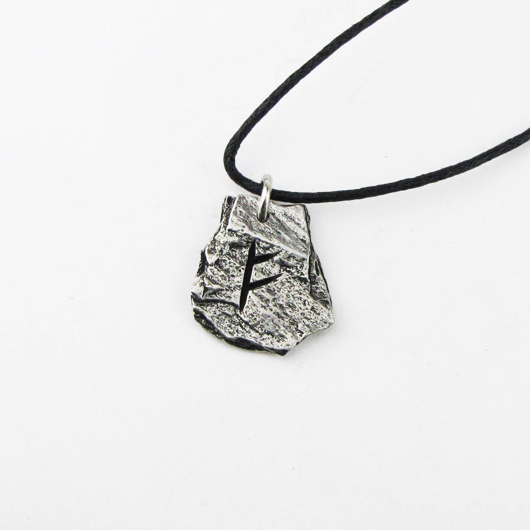 Fehu Viking Rune Letter F Runic Pendant - Etsy