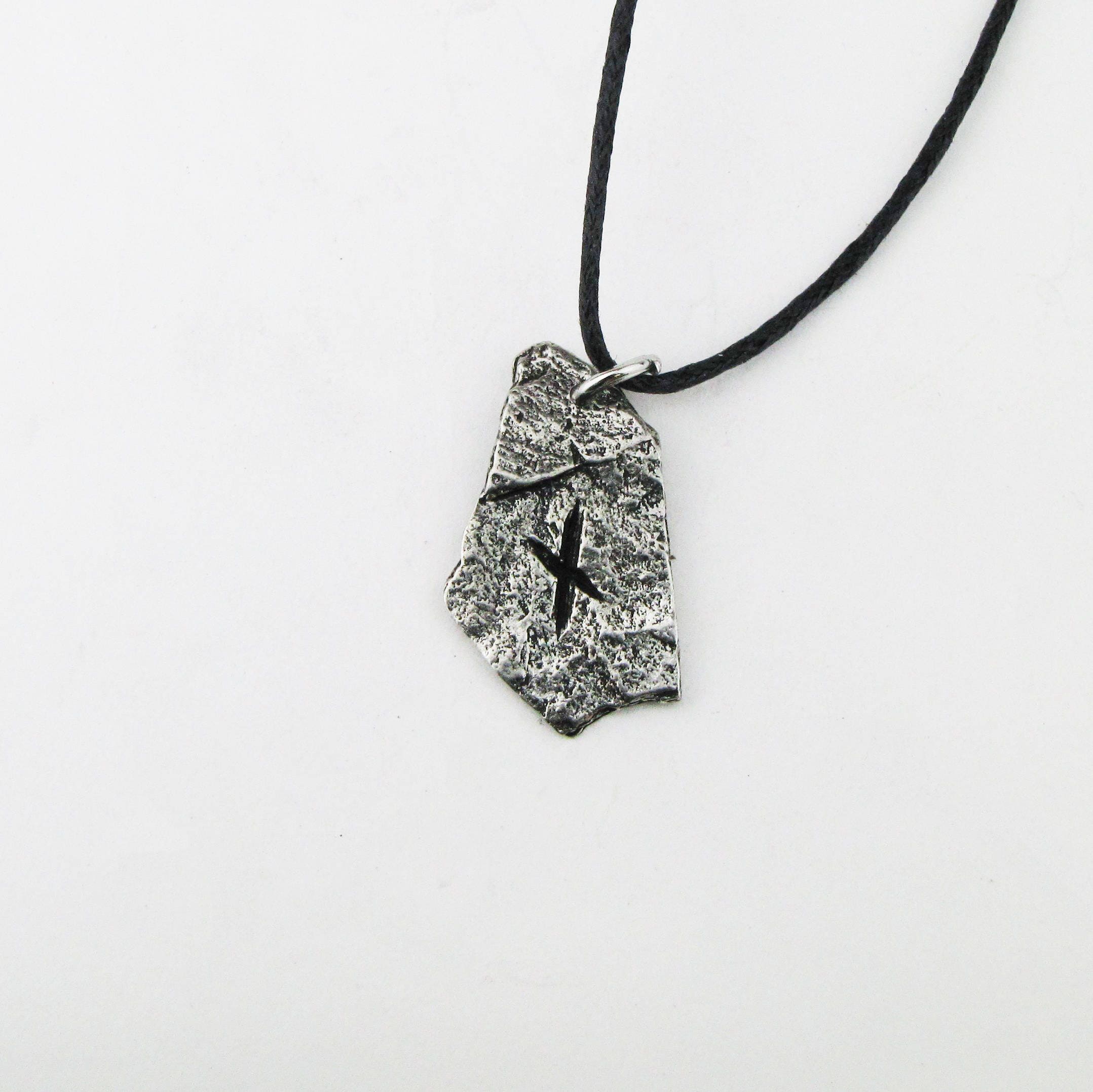 Naudiz Viking Rune Letter N Runic Pendant - Etsy Australia
