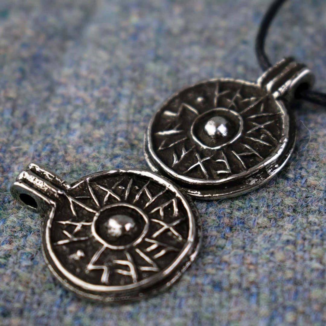Viking Pagan Norse Replica Runic Good Luck Shield Pendant AV006 - Etsy