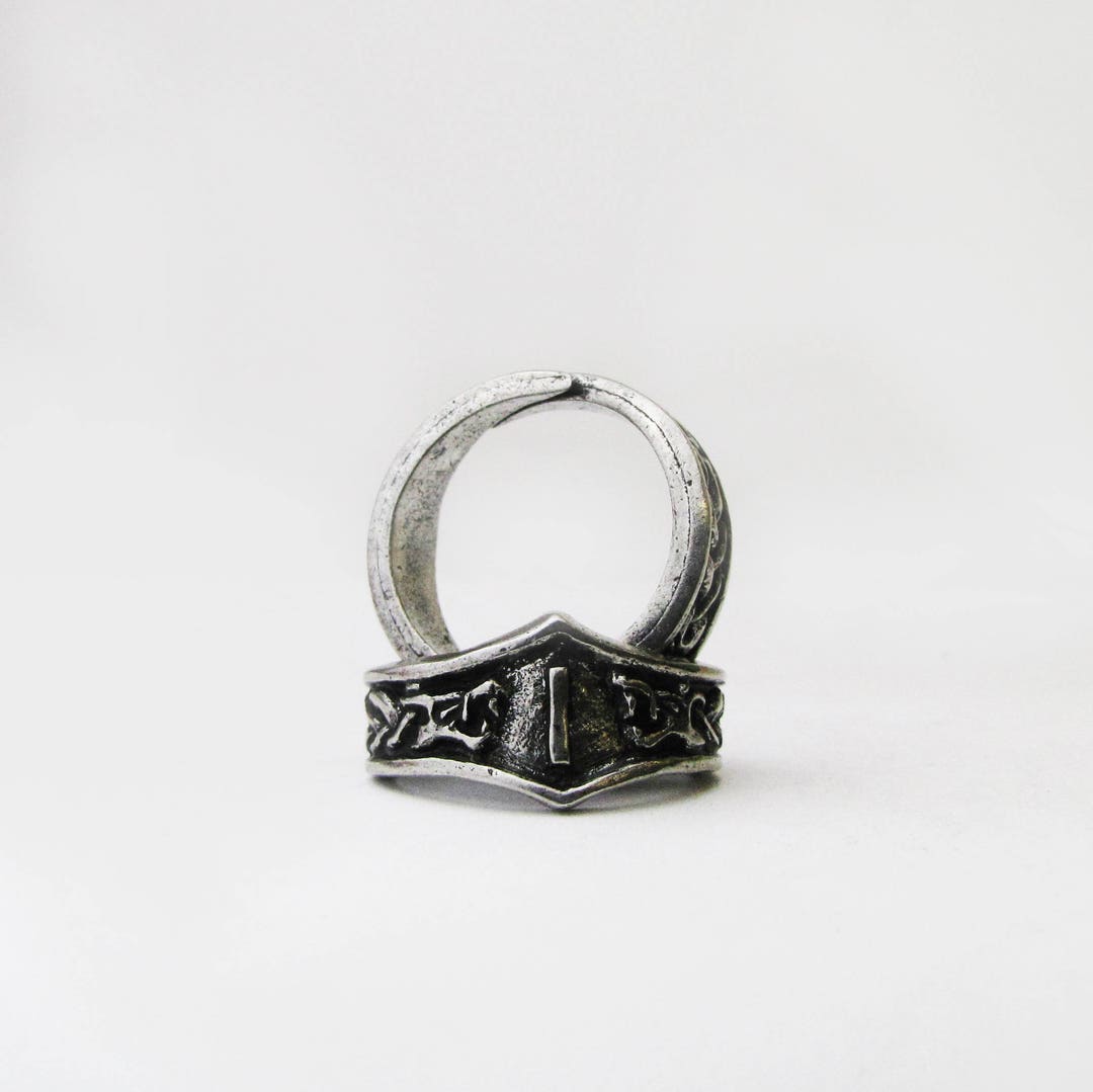 Isa Viking Rune Letter I Runic Ring - Adjustable - Etsy