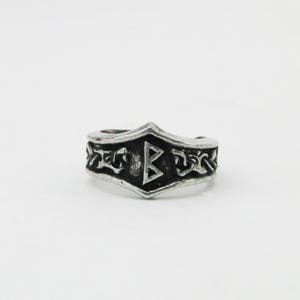 Berkanan Viking Rune Letter B Runic Ring - Adjustable - Etsy
