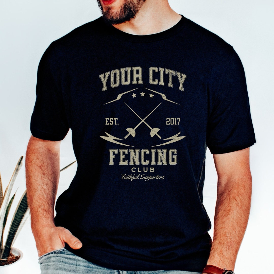 Customizable Fencing T Shirt, Custom Fencing Gift, Fencer Shirt, Fencer ...