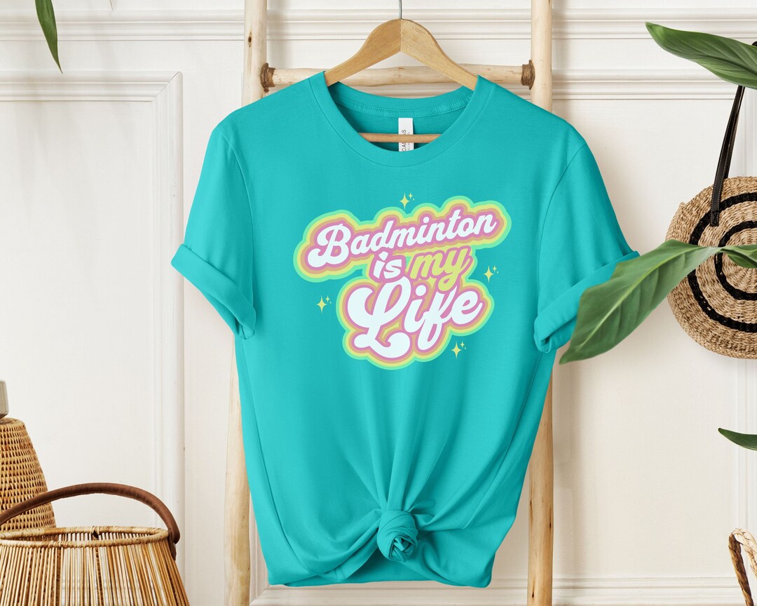 Badminton Tshirt, Retro Badminton Shirt, Badminton Life Shirt ...