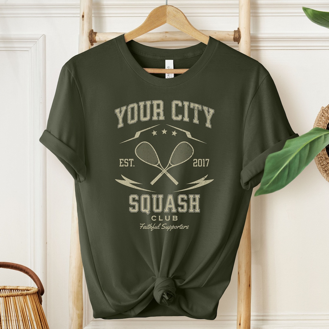 Customizable Squash Shirt, Custom Squash Lover Tshirt, Squash Sport ...
