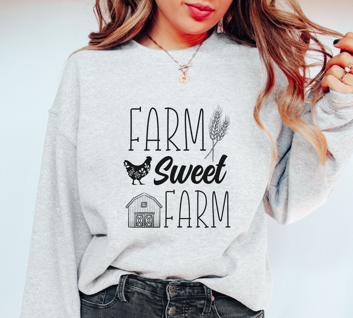 Womens Farming Sweatshirt, Cute Gardening Sweatshirt for Women, Farm ...