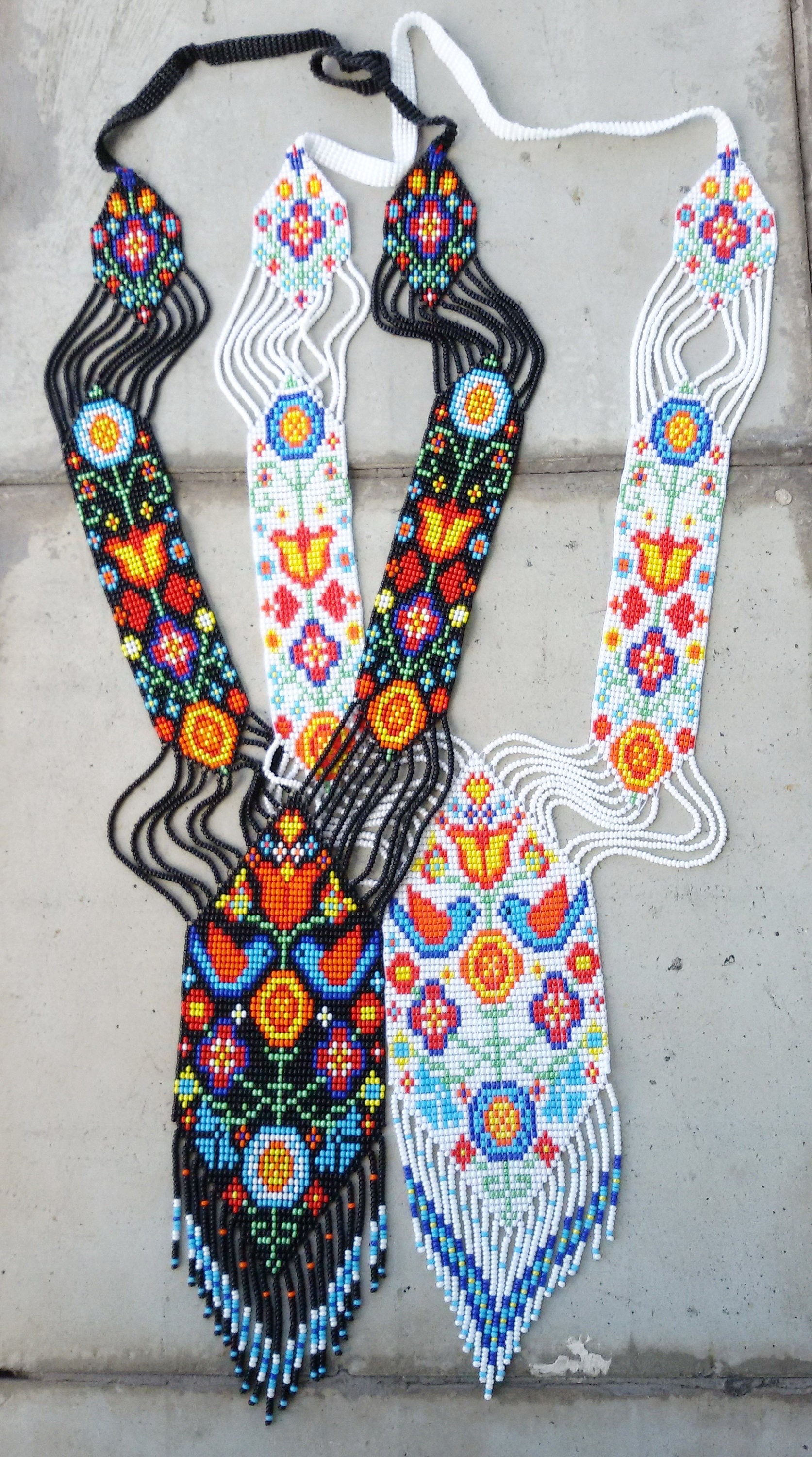 Bead Necklace Gerdan Fringe Necklace Necklace Seed Bead Bead - Etsy