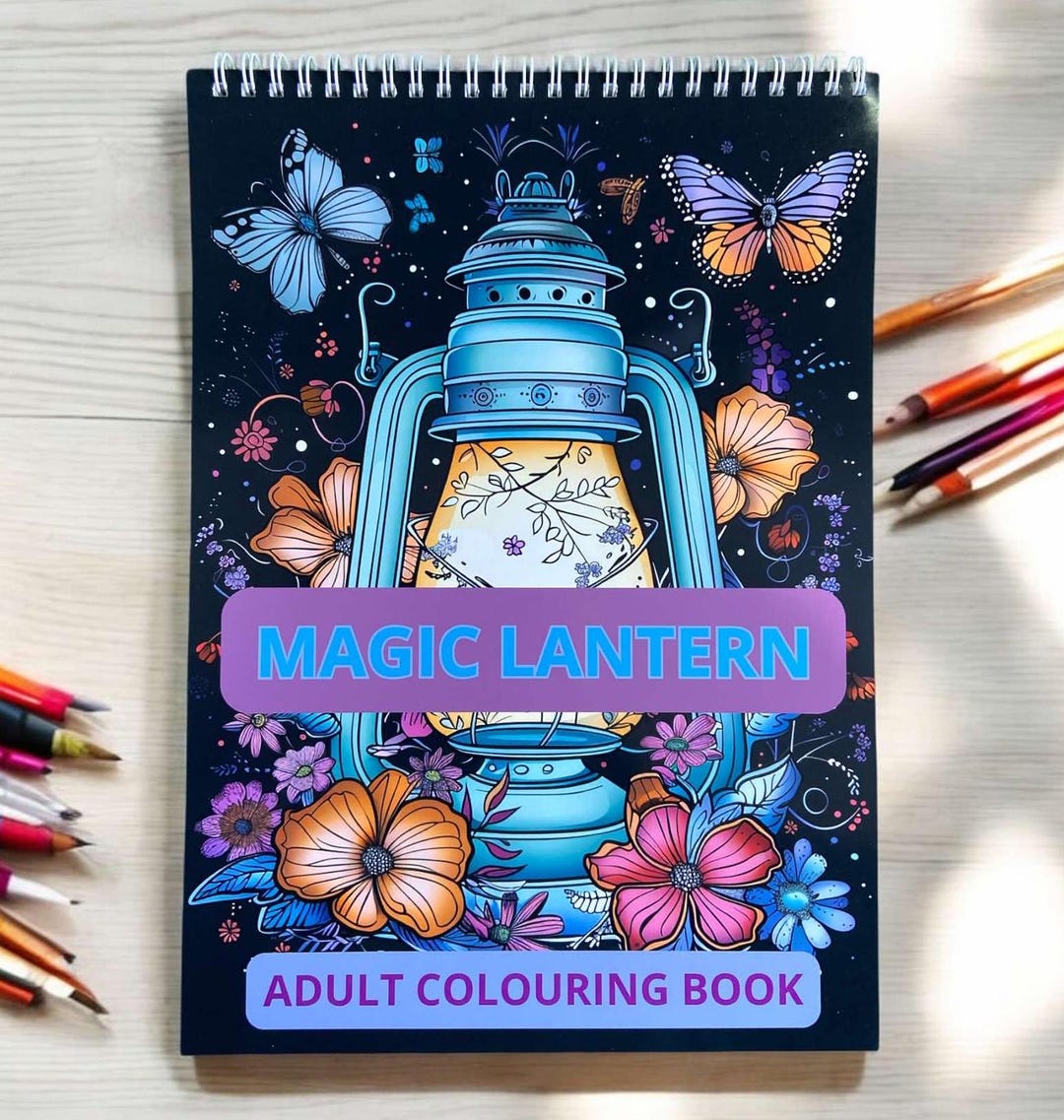Magic Lantern Adult Colouring Book: 24 Stress Relief Patterns - Etsy