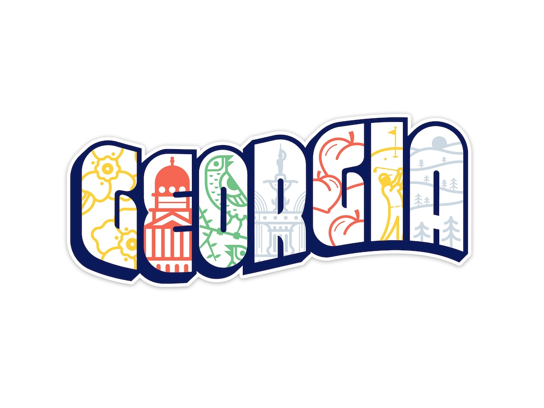 Georgia Sticker - Etsy