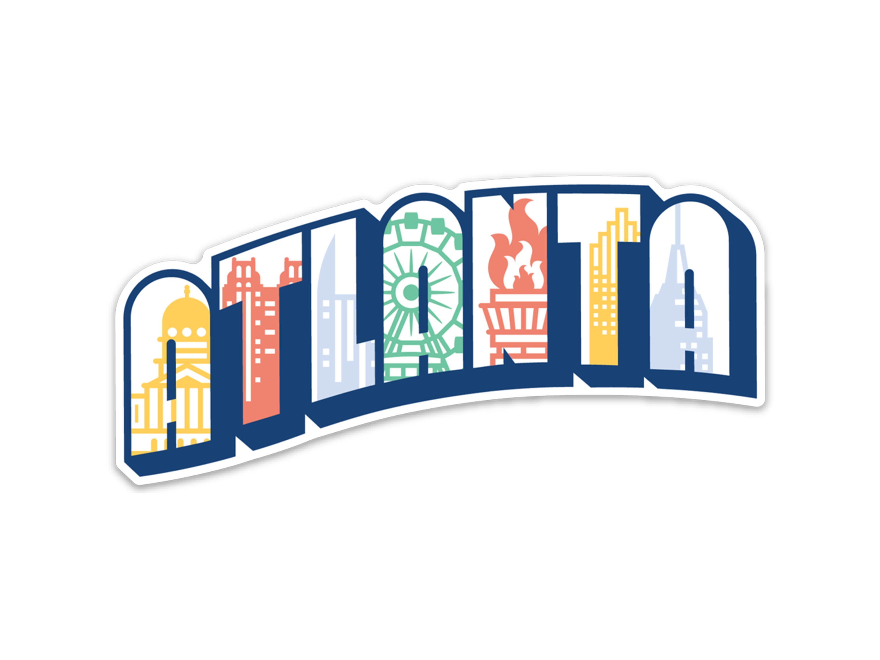 Atlanta Sticker | Etsy