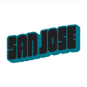 San Jose Sticker — Sharks Edition - Etsy
