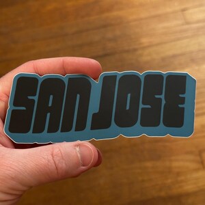 San Jose Sticker — Sharks Edition - Etsy