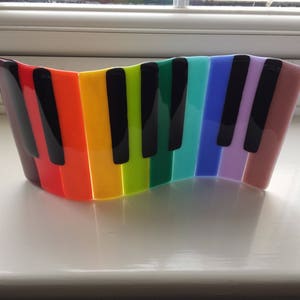 Piano Wave, Glass Piano Art, Gift for Music Lover - Etsy
