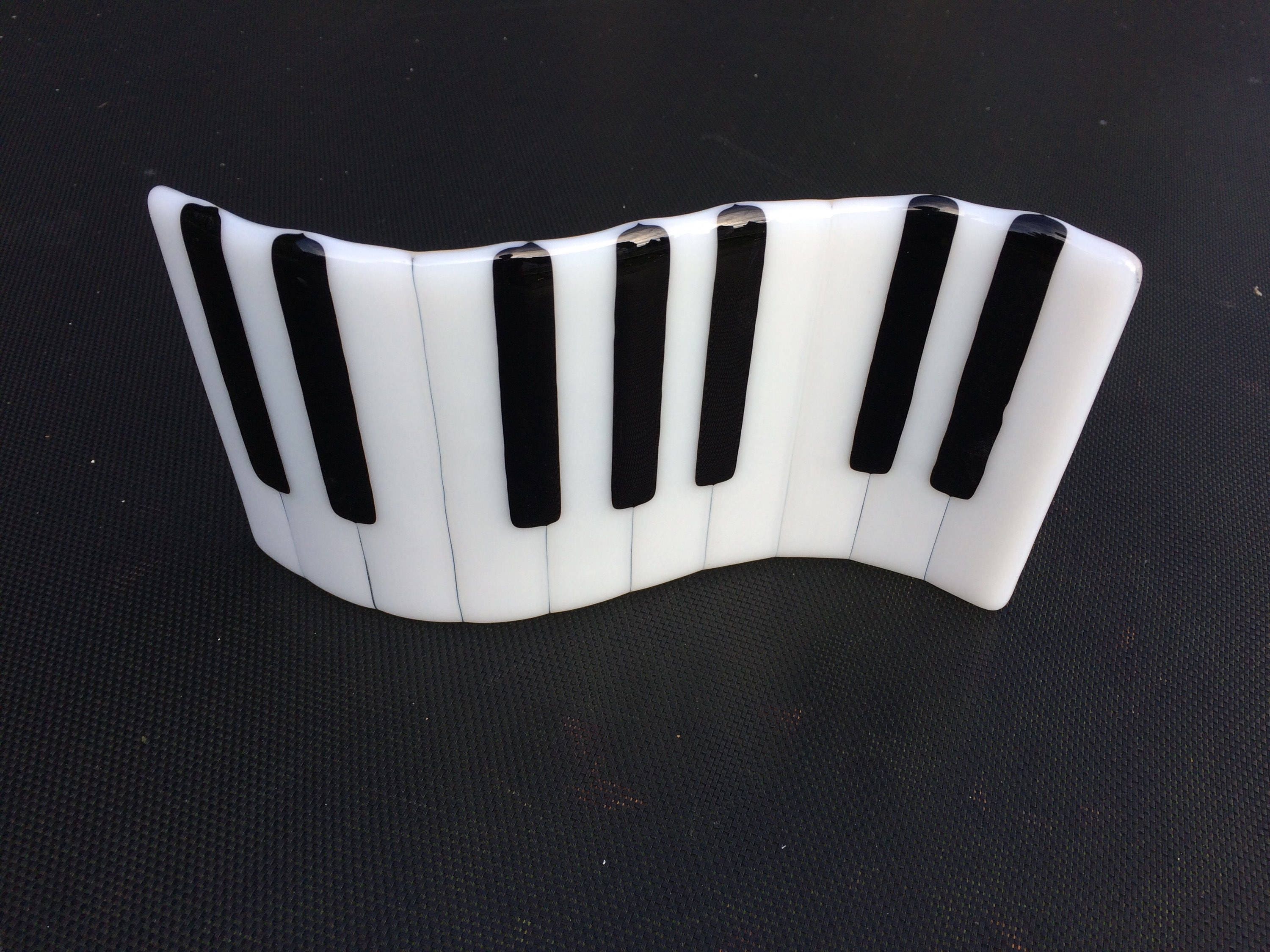 Piano Wave, Glass Piano Art, Gift for Music Lover - Etsy UK