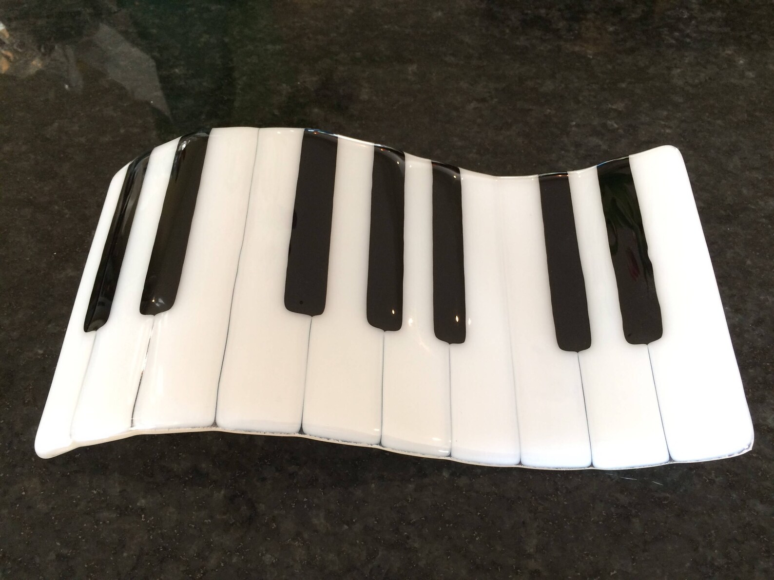 Piano Wave, Glass Piano Art, Gift for Music Lover - Etsy UK