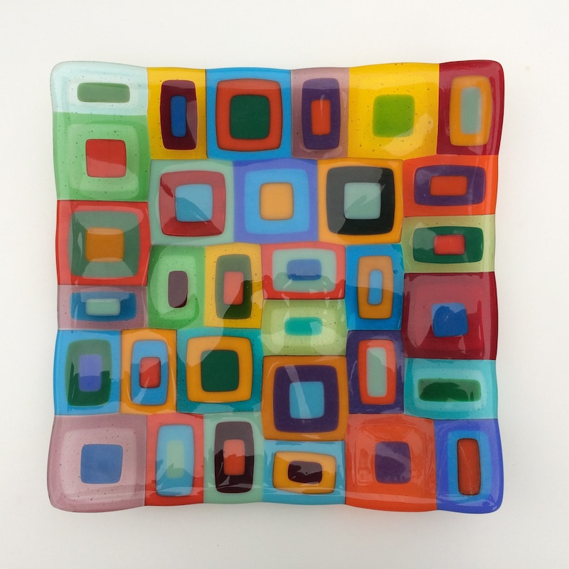 Fused Glass Dish - Etsy
