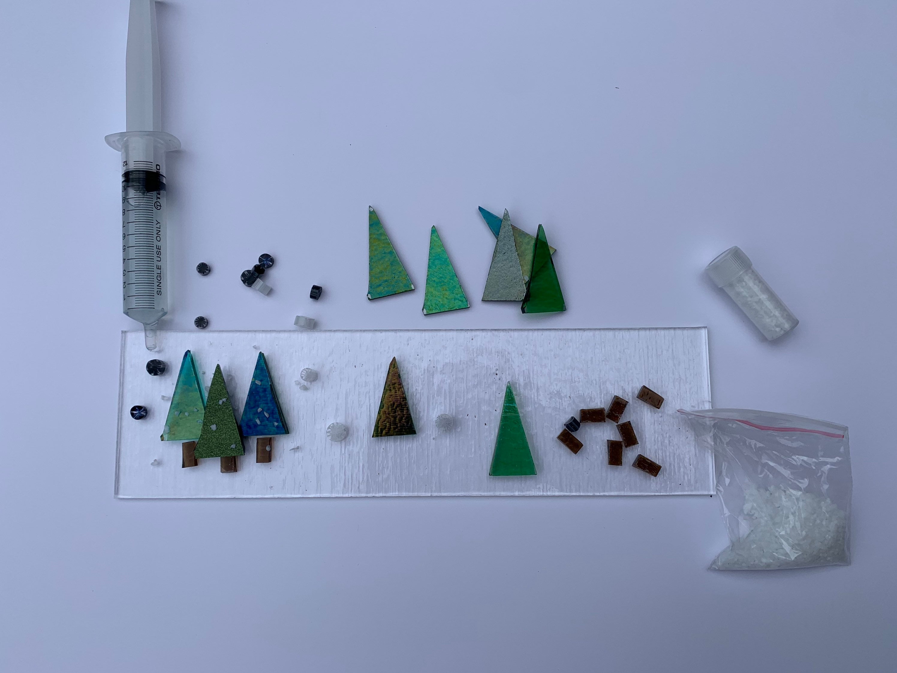 Make Your Own Glass Kit Snowy Scene Glass Kit Do It Yourself | Etsy UK